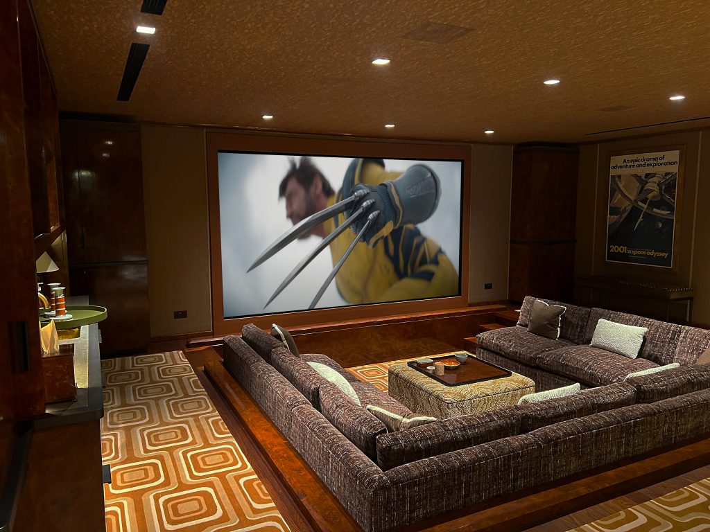 Stunning Meridian Audio Home Cinema with Sunken Seating